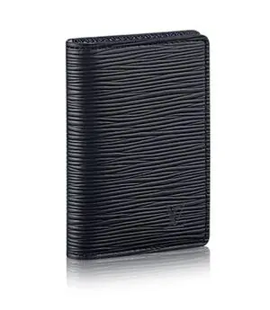 LOUIS VUITTON Pocket Organizer Epi - Black