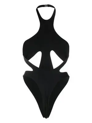 MUGLER Halterneck Cut-out Swimsuit