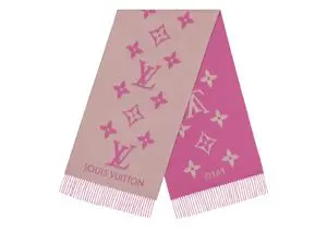 LOUIS VUITTON Reykjavik Scarf - White Rose Pink