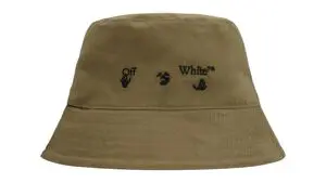 Off-White Logo Bucket Hat - Green