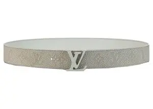 LOUIS VUITTON Shape Mng Climbing 40mm Reversible Belt - White