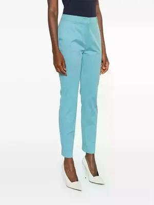 Max Mara Stretch-cotton Straight-leg Trousers