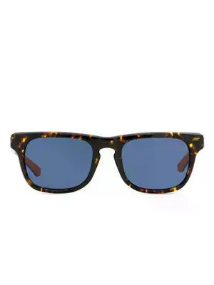 Shinola Tortoiseshell Square Frame Sunglasses - Brown