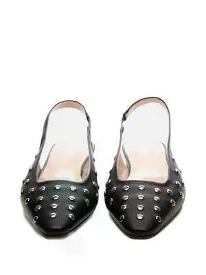 POCHE PARIS Studded Slingback Pumps