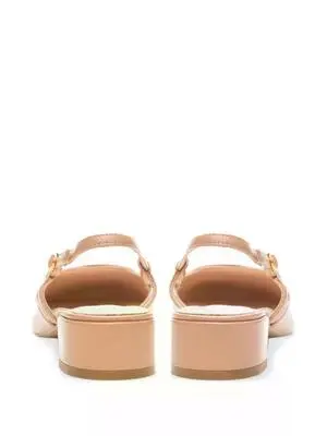 POCHE PARIS Block-heel Slingback Pumps