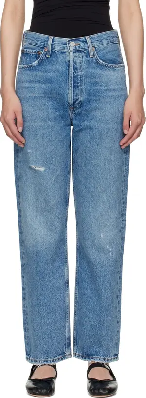 AGOLDE 90's Mid Rise Straight Jeans - Shrine