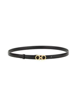 FERRAGAMO Calf Leather Belt Black