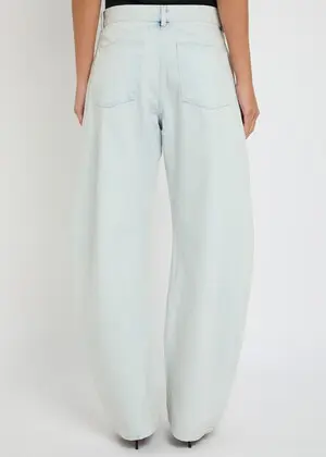 Alaïa Low Rise Barrel-leg Jeans