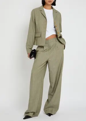 SKALL STUDIO Pinstripe Wool Trousers