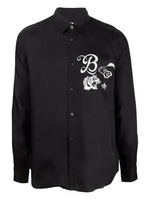 Comme Des Garçons Tiger-embroidered Shirt