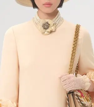 Valentino Garavani Crepe Couture Mini Dress With Ruffled Sleeves