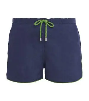 Vilebrequin Linen Maurice Swim Shorts - Navy