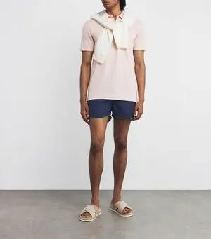 Vilebrequin Linen Maurice Swim Shorts - Navy
