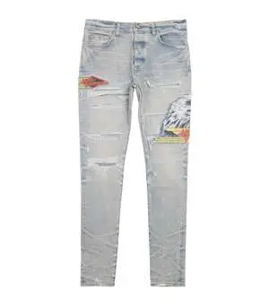 Amiri Medium Wash Jeans For Men