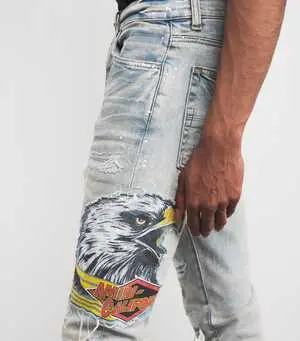 Amiri Distressed Cement Thrasher Skinny Jeans