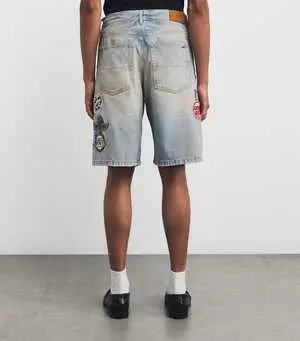 Amiri Station Patch Denim Shorts