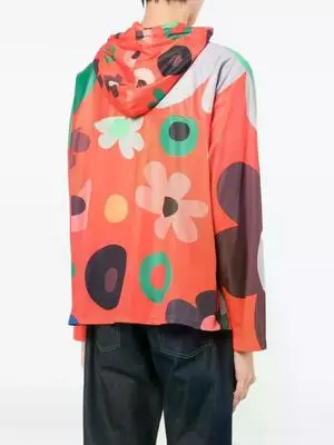 ERL Floral-print Half-zip Jacket