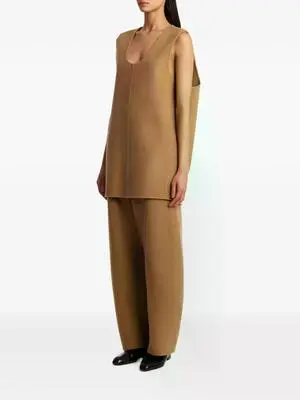 Khaite Sleeveless Wool Dress - Neutrals