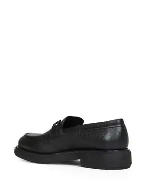 FERRAGAMO Gancini-detail Loafers - Black