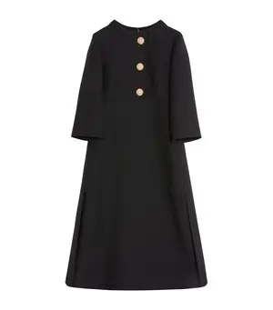 Valentino Garavani Wool-silk Midi Dress