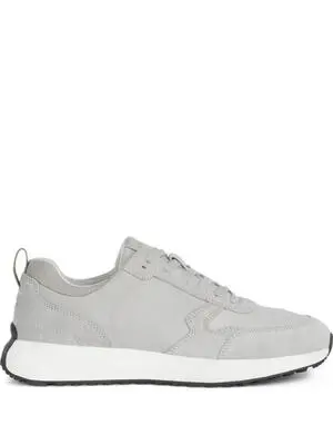 Geox Suede And Textile Sneakers