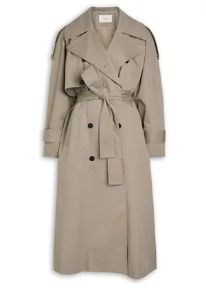 SKALL STUDIO Mahsa Belted Organic Cotton Trench Coat