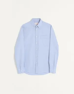 Valentino Garavani Cotton Oxford Shirt With Vlogo Embroidery - Azure