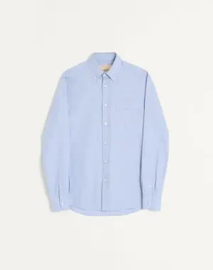 Valentino Garavani Cotton Oxford Shirt With Vlogo Embroidery - Azure