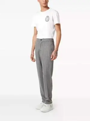 BILLIONAIRE Pinstripe-pattern Trousers - Grey