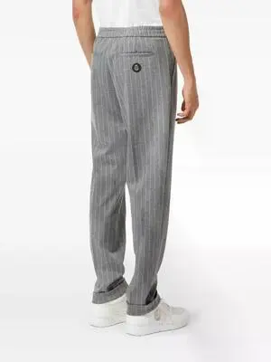 BILLIONAIRE Pinstripe-pattern Trousers - Grey