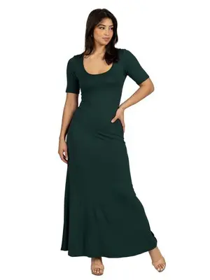 24seven Comfort Apparel Denim Day Dresses For Women