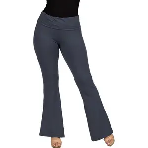 24SEVEN COMFORT APPAREL Bell Bottom Sweatpants - Charcoal