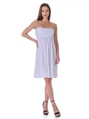 24seven Comfort Apparel Empire Waist Cocktail Dresses