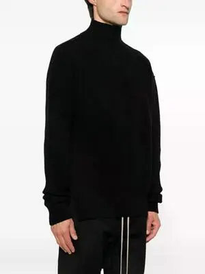 Rick Owens High-neck Sweater - Black