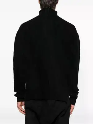Rick Owens High-neck Sweater - Black