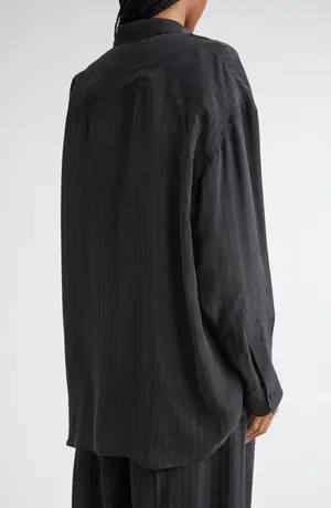Balenciaga Fluid Stripe Button-up Shirt