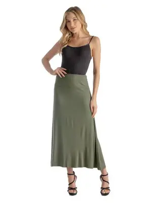 24seven Comfort Apparel Relaxed Skirts