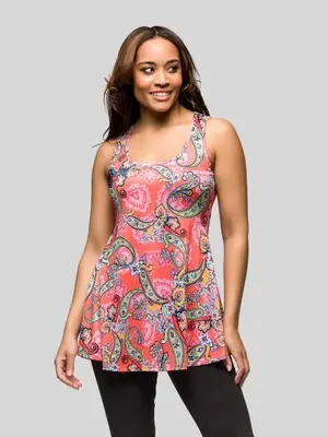 24seven Comfort Apparel Draped Tops