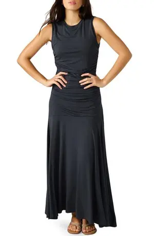 Steve Madden Jace Sleeveless Maxi Dress - Faded Black