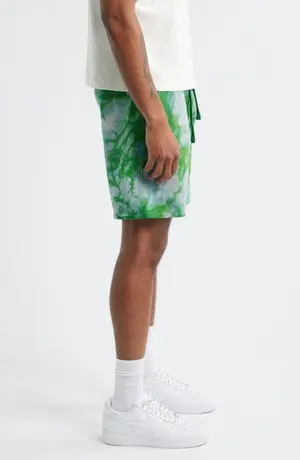 ICECREAM Villain Tie-dye Fleece Shorts - Castle Rock