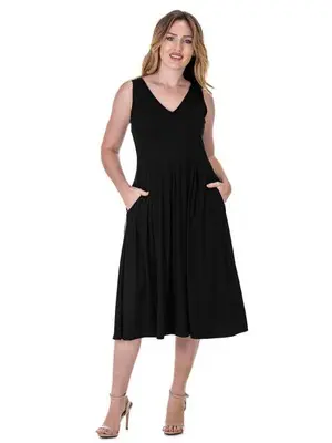 24seven Comfort Apparel Utility Day Dresses