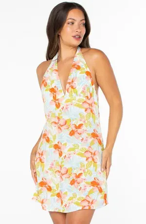 Roxy Ocean Boulevard Halter Minidress