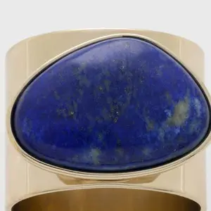 JOANNA BUCHANAN Gilt Edge Shell Napkin Rings - Blue