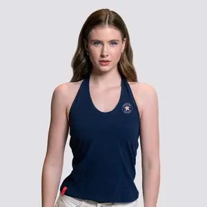 LUSSO Houston Astros Noelle V-neck Tank Top