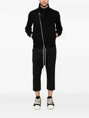 Rick Owens Drawstring Cropped Trousers - Black