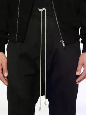 Rick Owens Drawstring Cropped Trousers - Black