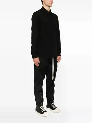 Rick Owens Wool Shirt Jacket - Black