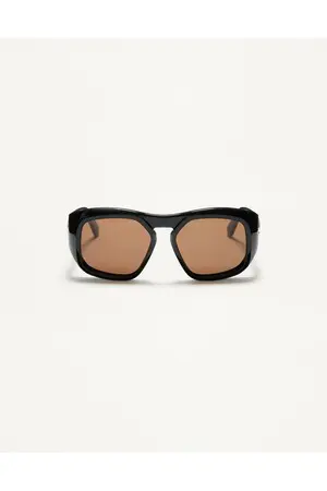 Valentino Garavani Rectangular Acetate Frame - Black