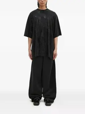 Vetements Rhinestone-embellished T-shirt - Black