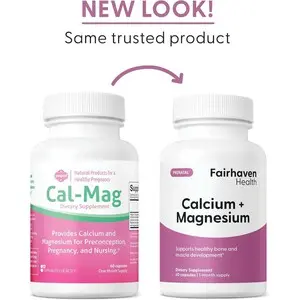 FAIRHAVEN HEALTH Calcium + Magnesium 60 Capsules